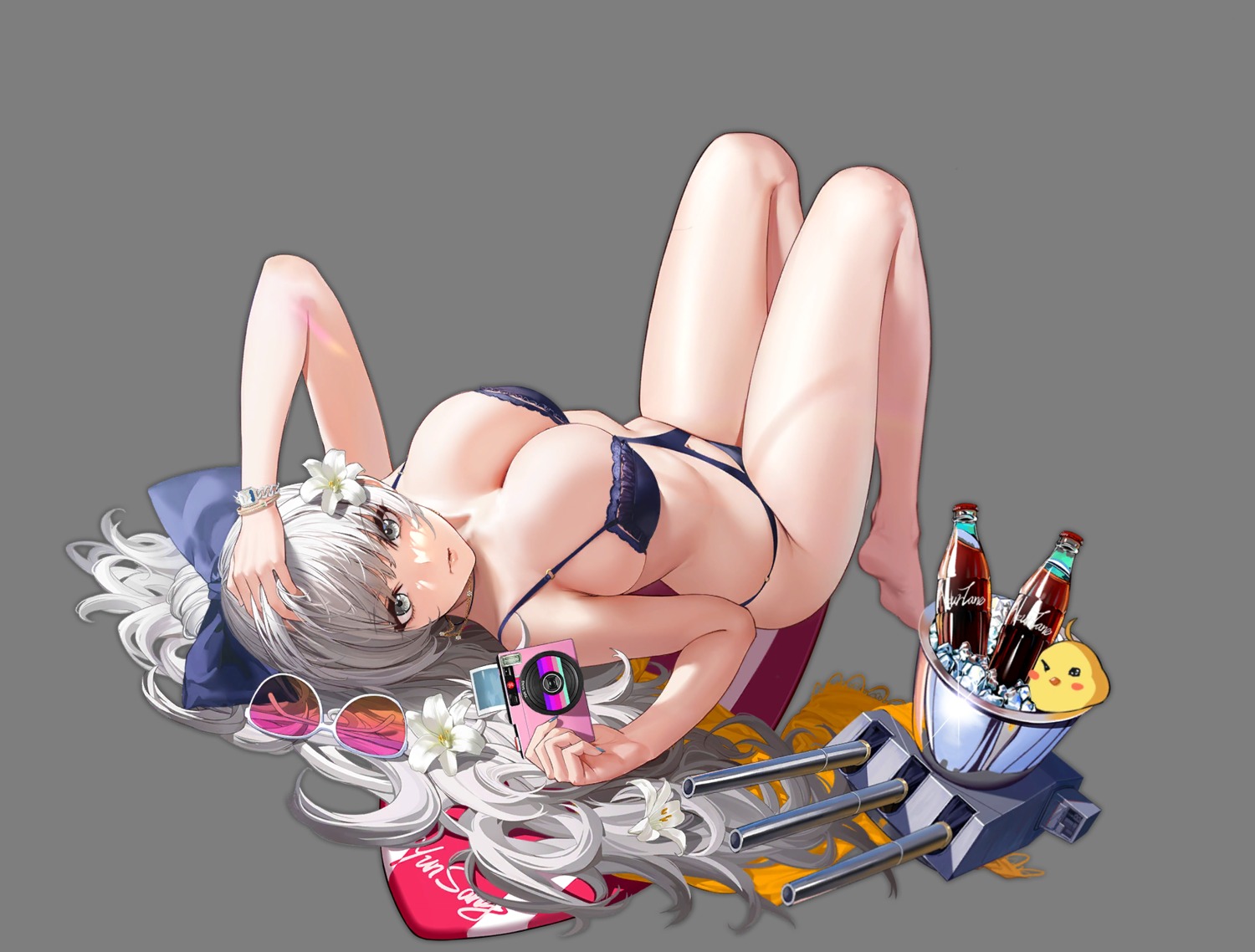 yunsang azur lane manjuu (azur lane) vittorio veneto (azur lane) bikini swimsuits transparent ...